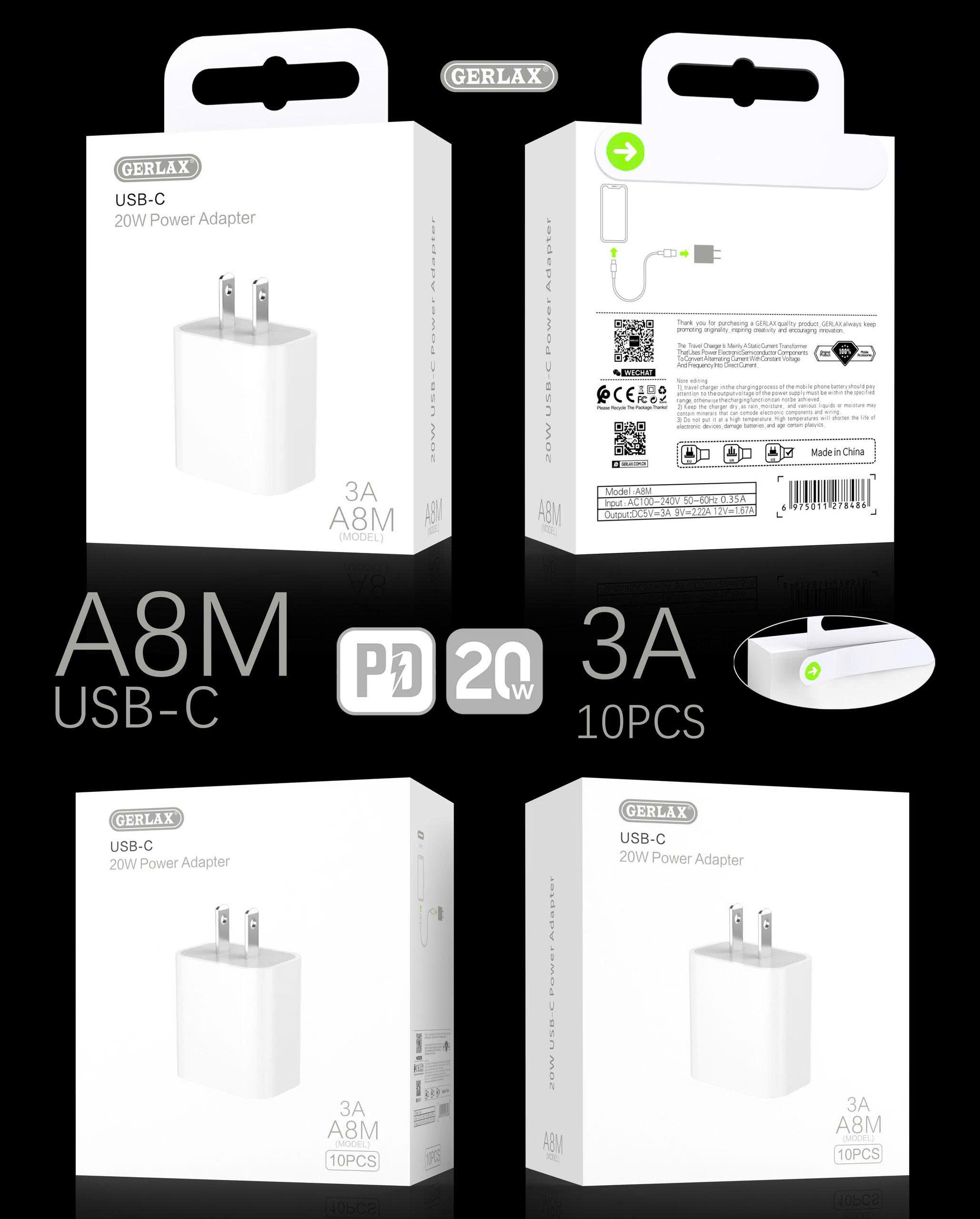 CÓC SẠC A8M